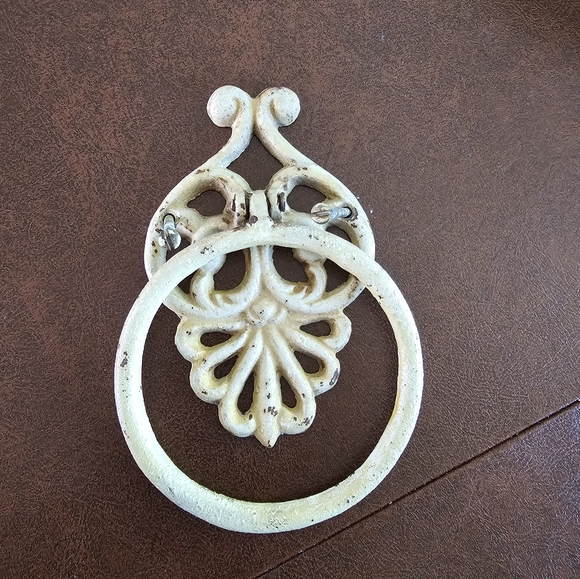 Antique | Bath | Antique Cast Iron Decorative Towel Ring Rack | Poshmark